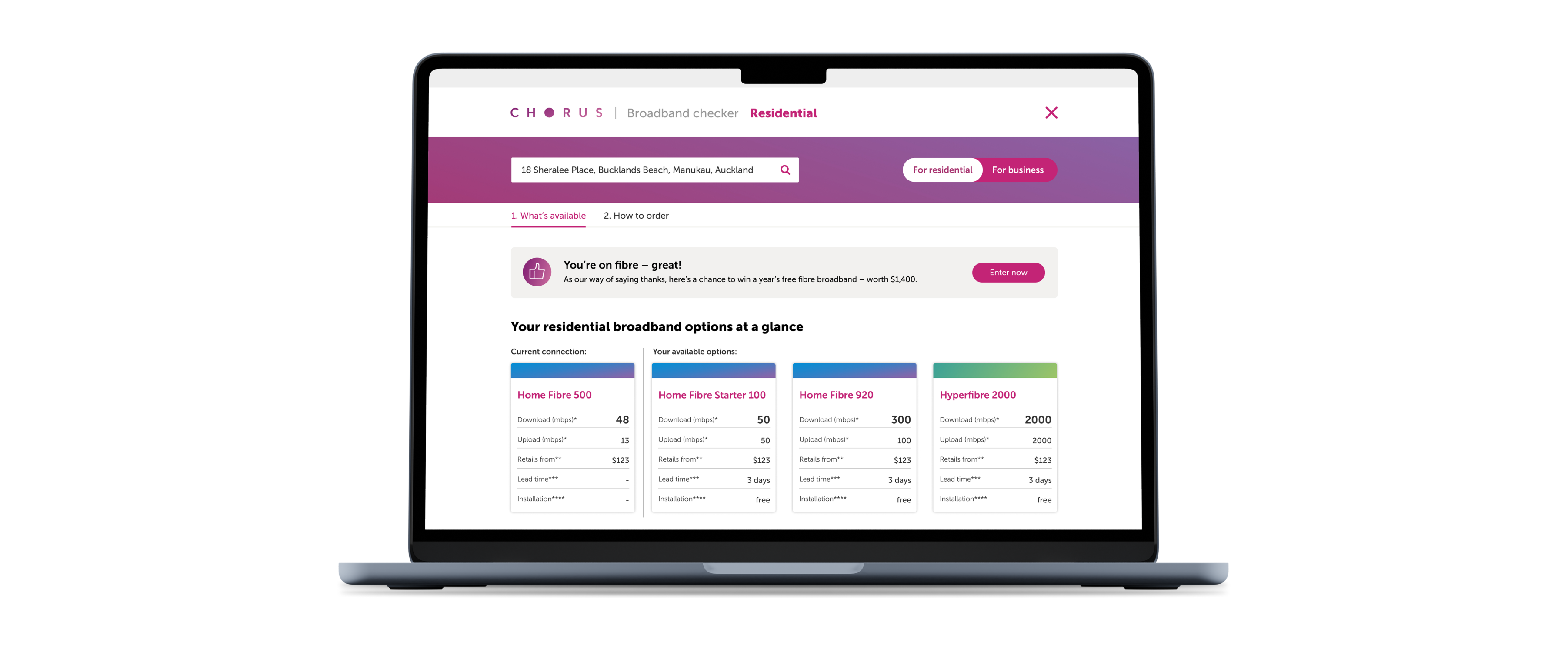 Waxeye NZ | Chorus broadband checker tool | Case Studies